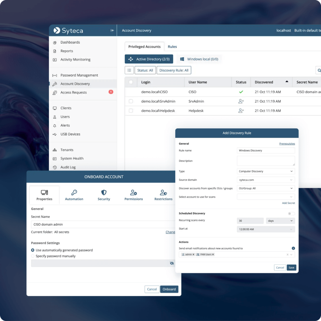 Syteca | A Platform with Enterprise Cybersecurity Solutions
